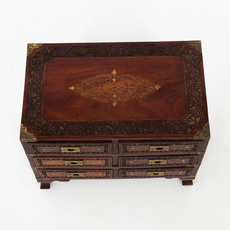 Brass Banded Box at 1stDibs