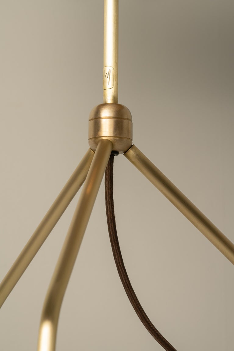 Spider Long/Short Legs Table Lamp w/Brushed Brass, Customizable, Made ...