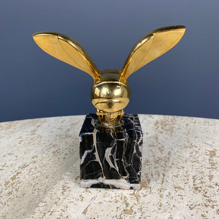 Brass Bee Sculpture on Marble Base by G. Lachaise for the Philadelphia ...
