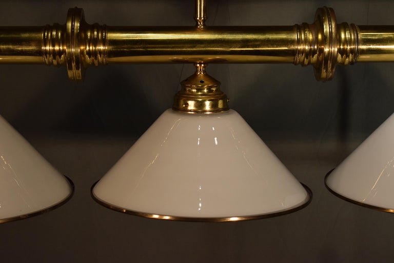 Brass Billiard Light at 1stDibs