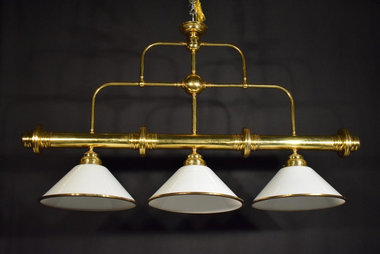Brass Billiard Light at 1stDibs