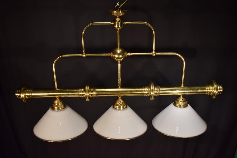 Brass Billiard Light at 1stDibs
