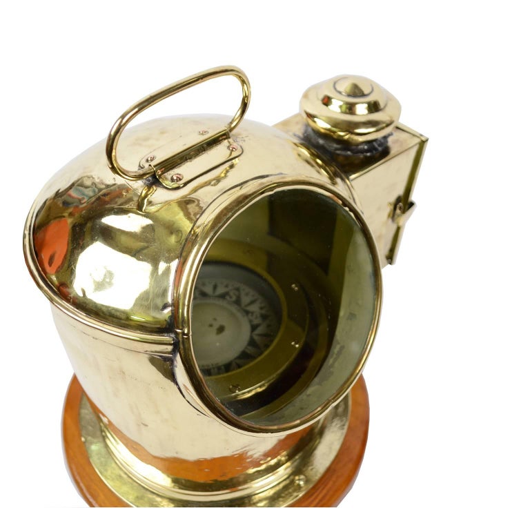 Brass Binnacle for Lifeboat, 1920s at 1stDibs