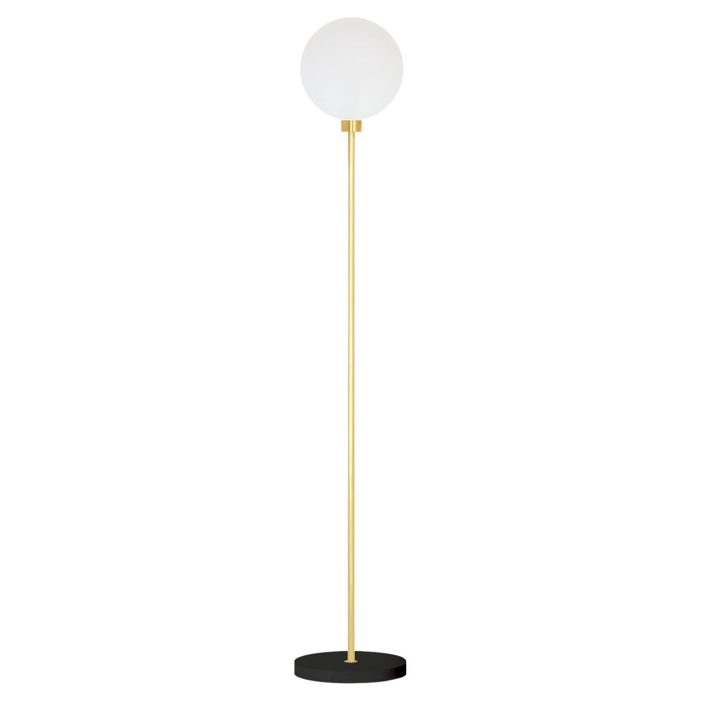 Brass/White Marble Verti Floor Light by Atris For Sale at 1stDibs