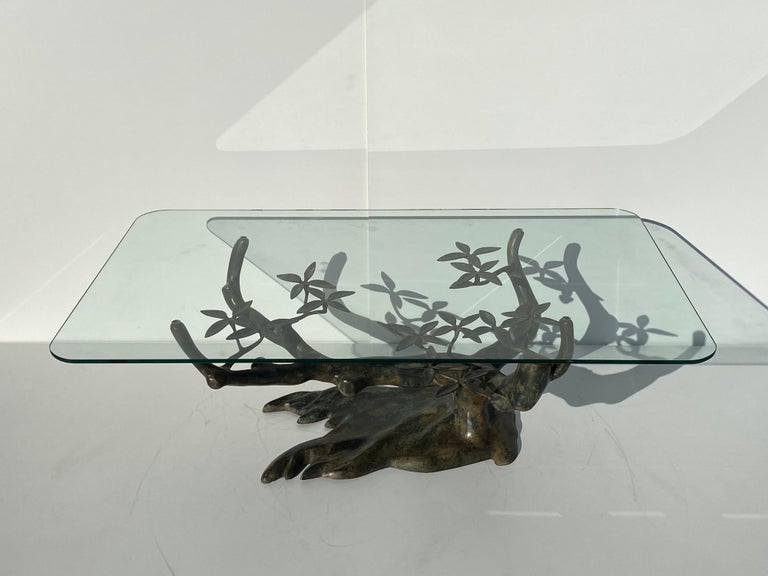 Brass Bonsai Tree Coffee Table For Sale at 1stDibs