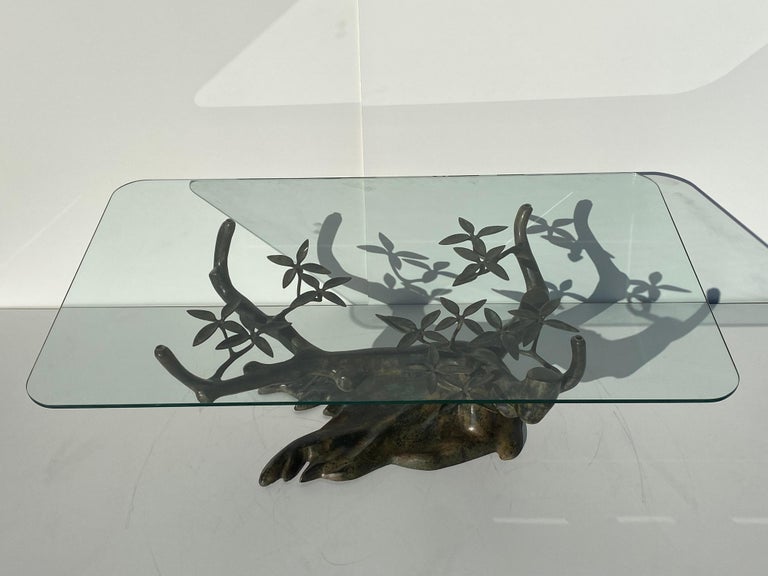 Brass Bonsai Tree Coffee Table For Sale at 1stDibs