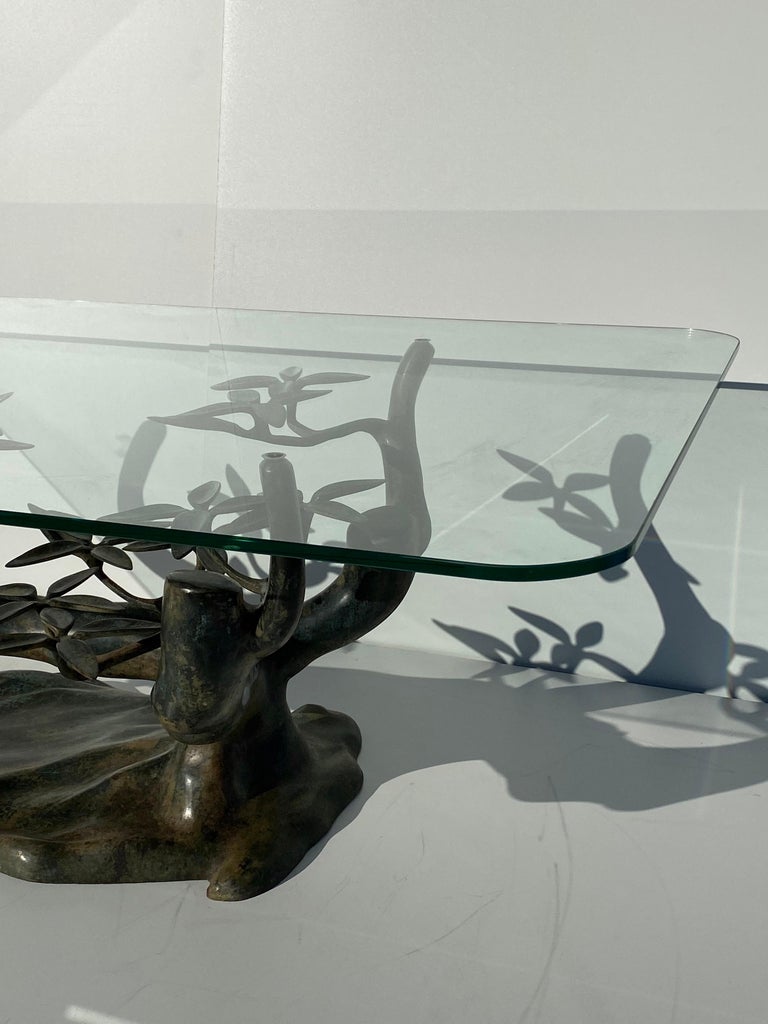 Brass Bonsai Tree Coffee Table For Sale at 1stDibs