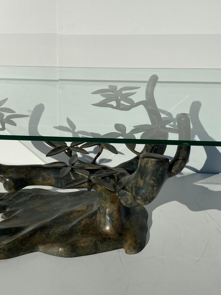 Brass Bonsai Tree Coffee Table For Sale at 1stDibs