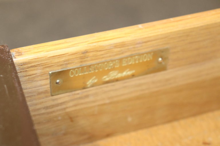 Brass Bound Leather Top Louis XV Bureau Plat Baker Collector's Edition ...