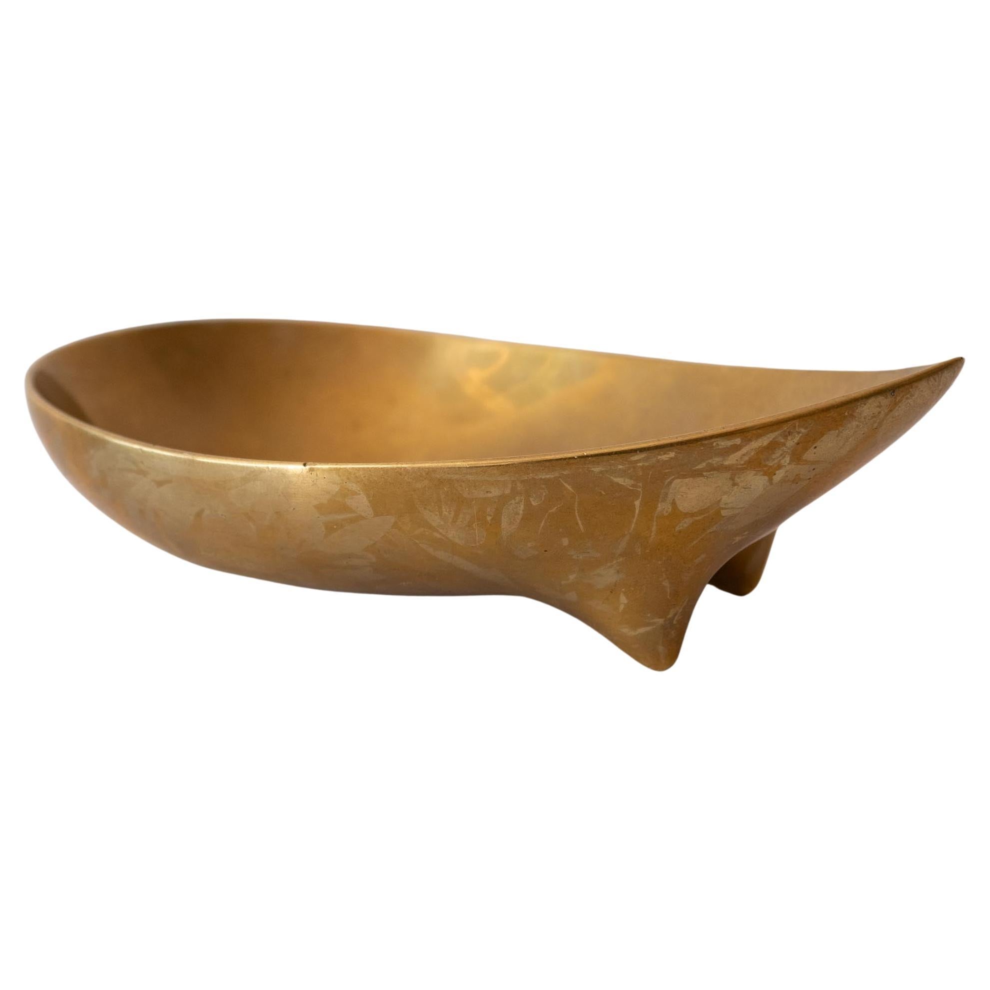 Brass Bowl by Carl Aubock For Sale at 1stDibs