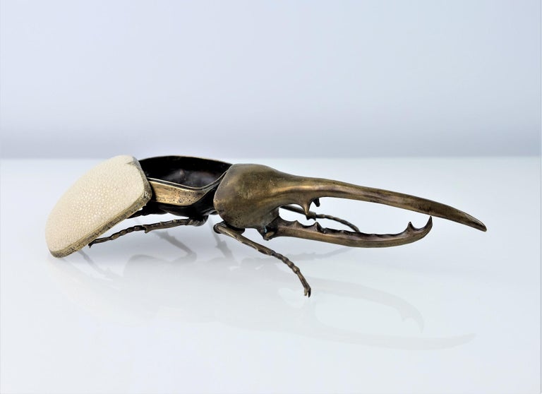 Brass Box Hercules Scarab by Ginger Brown For Sale at 1stDibs