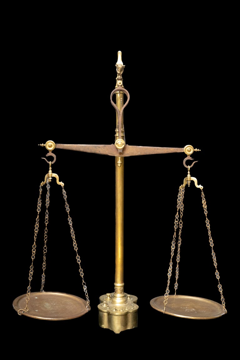 Brass Butcher Scale at 1stDibs
