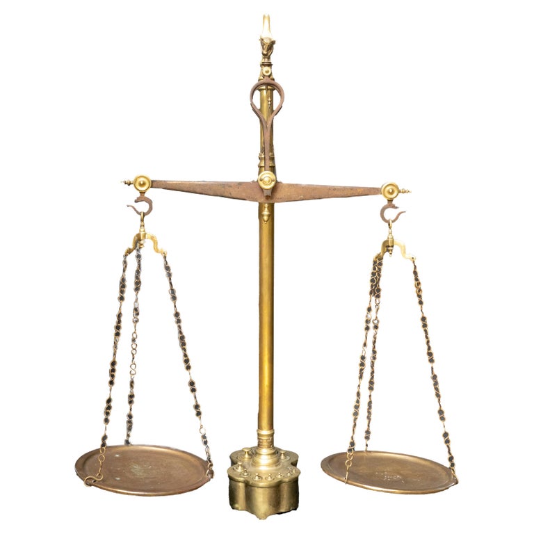 Brass Butcher Scale at 1stDibs
