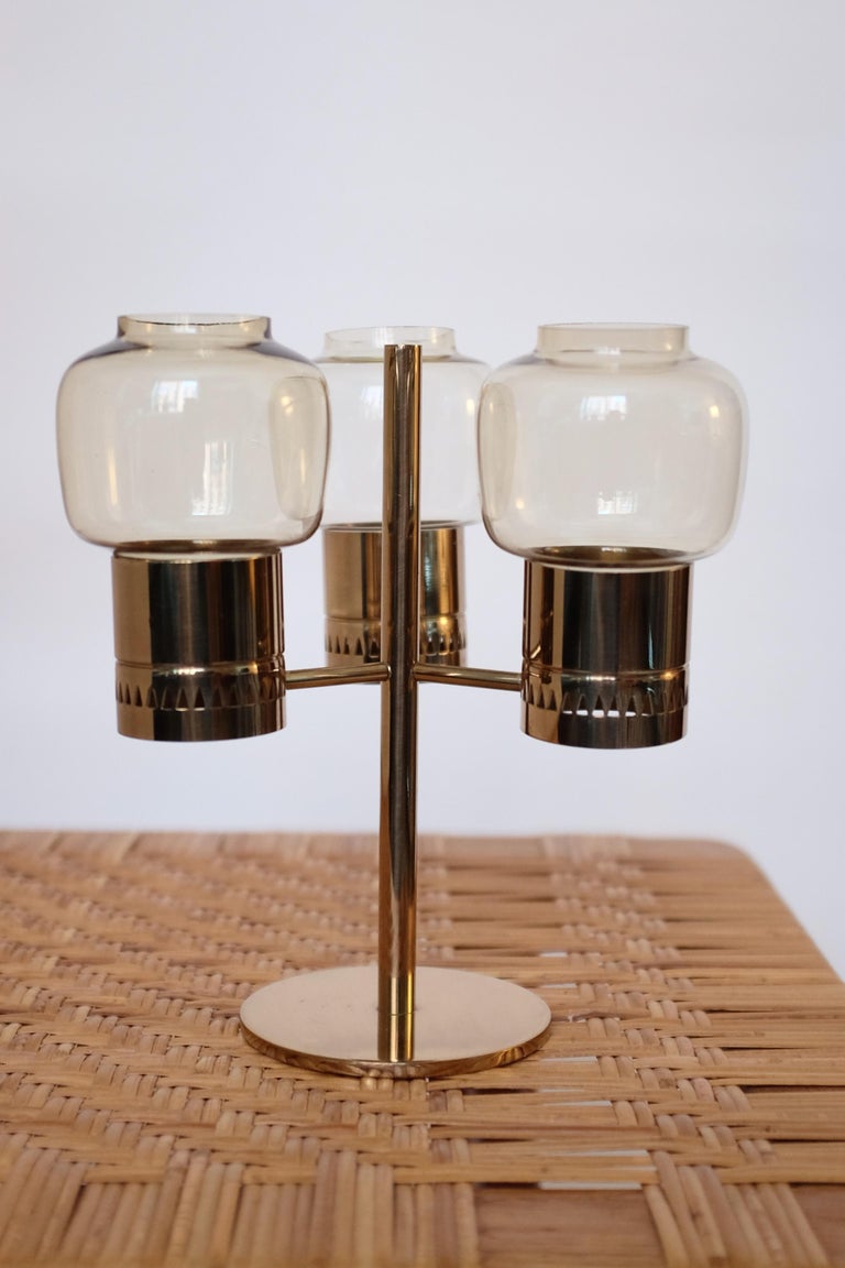Brass Candleholder Model L-67 by Hans-Agne Jakobsson For Sale at 1stDibs