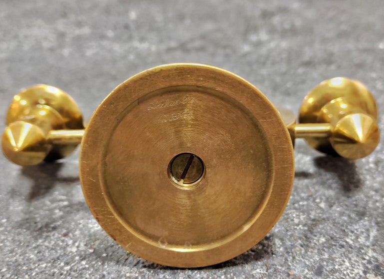 Brass Candlestick Holder by Arthur Pettersson for Arthur Pe, Sweden ...