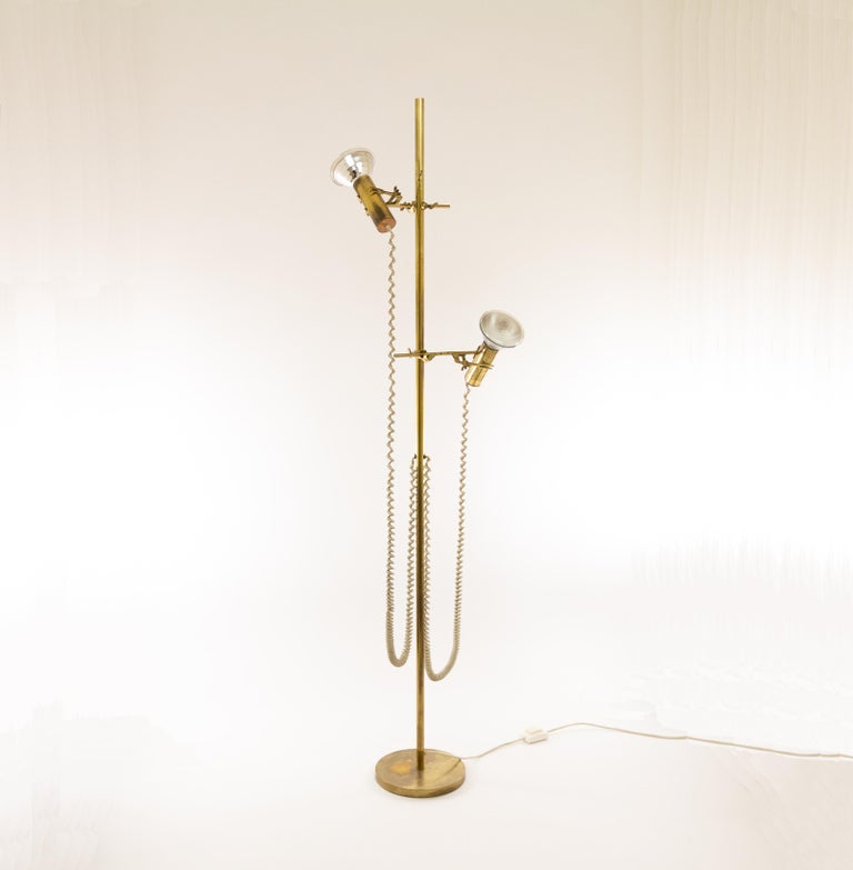 Brass Capacio Floor Lamp by Fulvio Ferrari for Solka B, 1972 For Sale ...