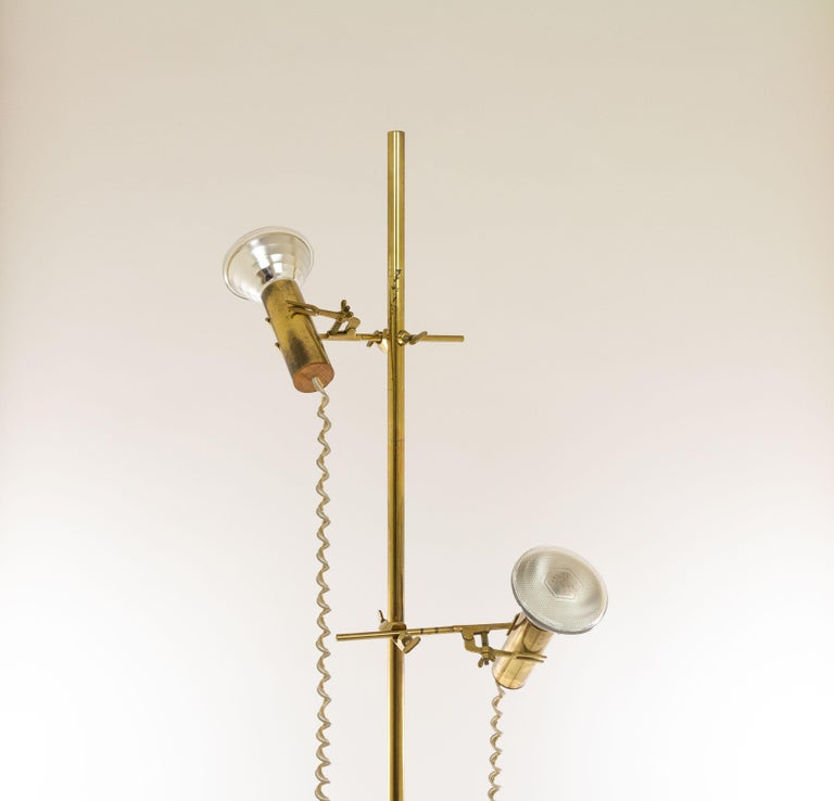 Brass Capacio Floor Lamp by Fulvio Ferrari for Solka B, 1972 For Sale ...