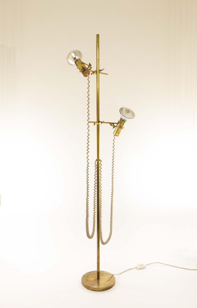 Brass Capacio Floor Lamp by Fulvio Ferrari for Solka B, 1972 For Sale ...