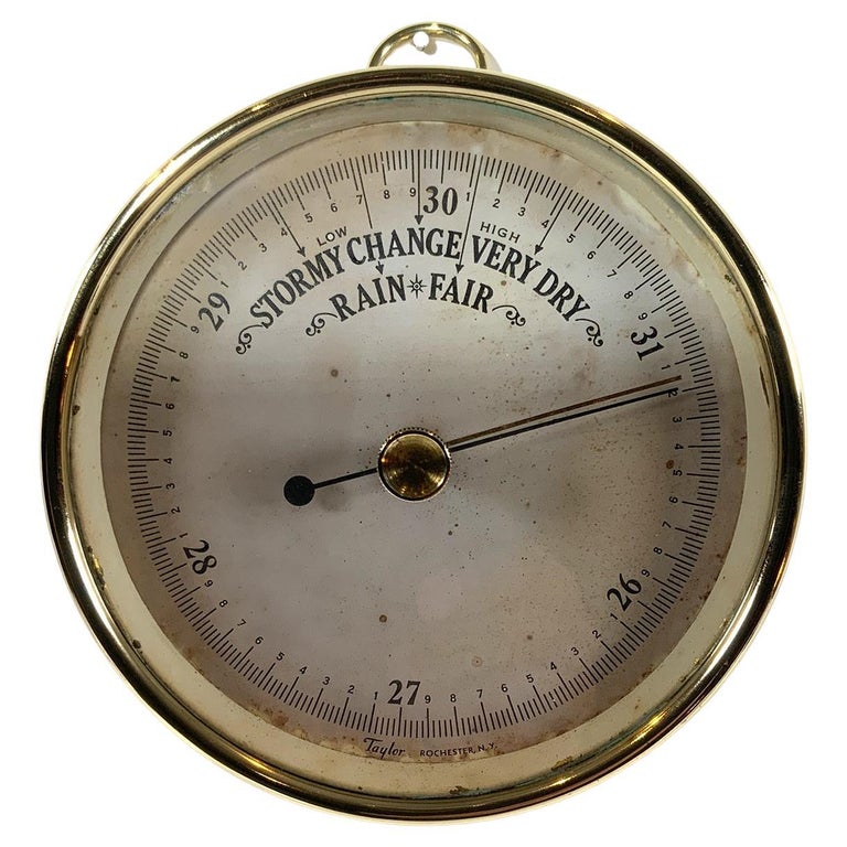 Brass Cased Storm Change Barometer For Sale at 1stDibs