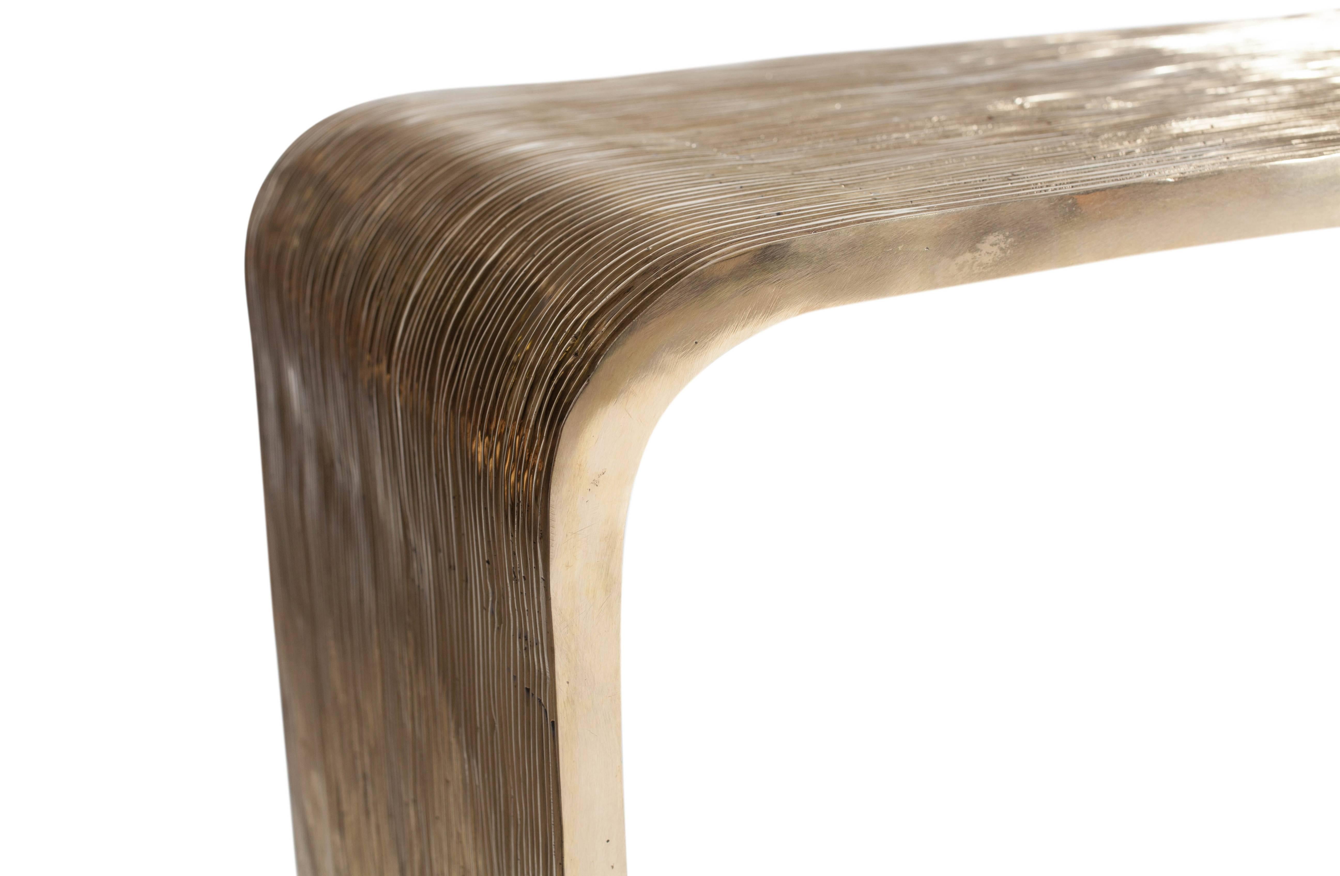 Brass Casted Console Table at 1stDibs