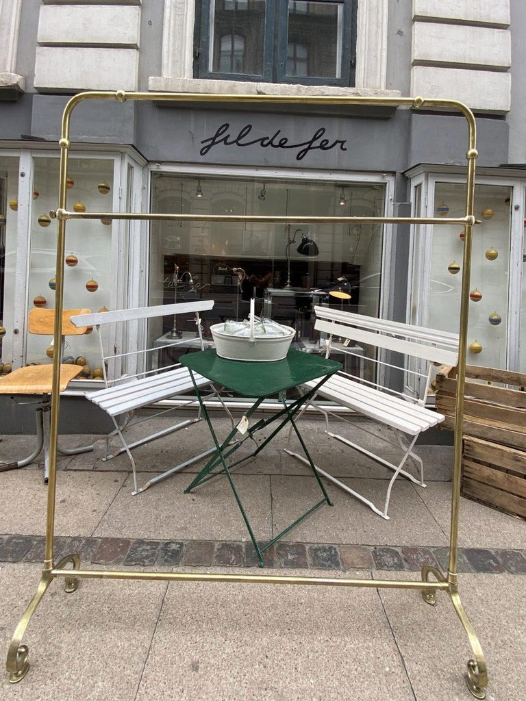 Brass Clothes Rail 1900s France at 1stDibs | brass clothing rail ...