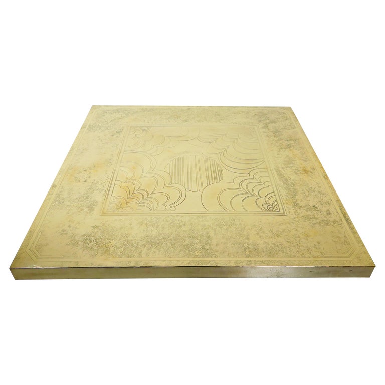 Brass Coffee Table by George Mathias, Belgium, 1970s at 1stDibs