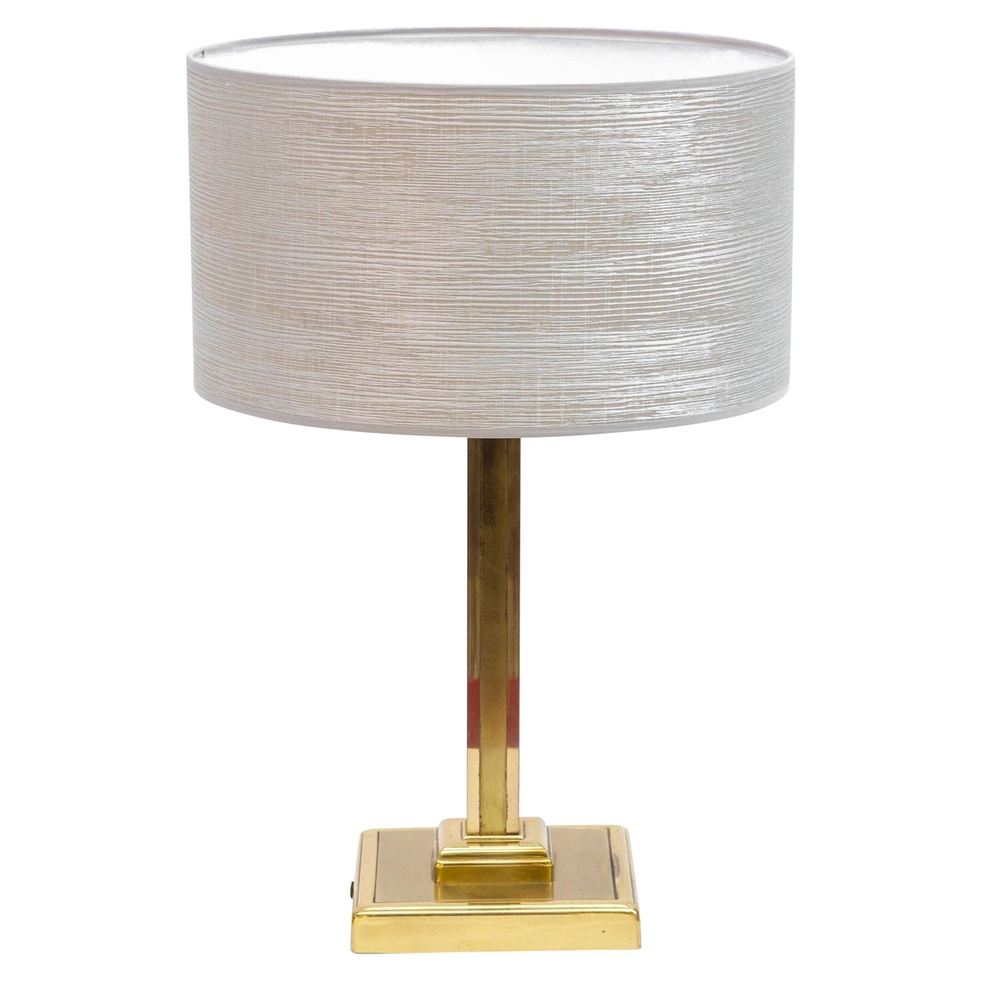 Large Gold Table Lamp in the Art Deco Style For Sale at 1stdibs