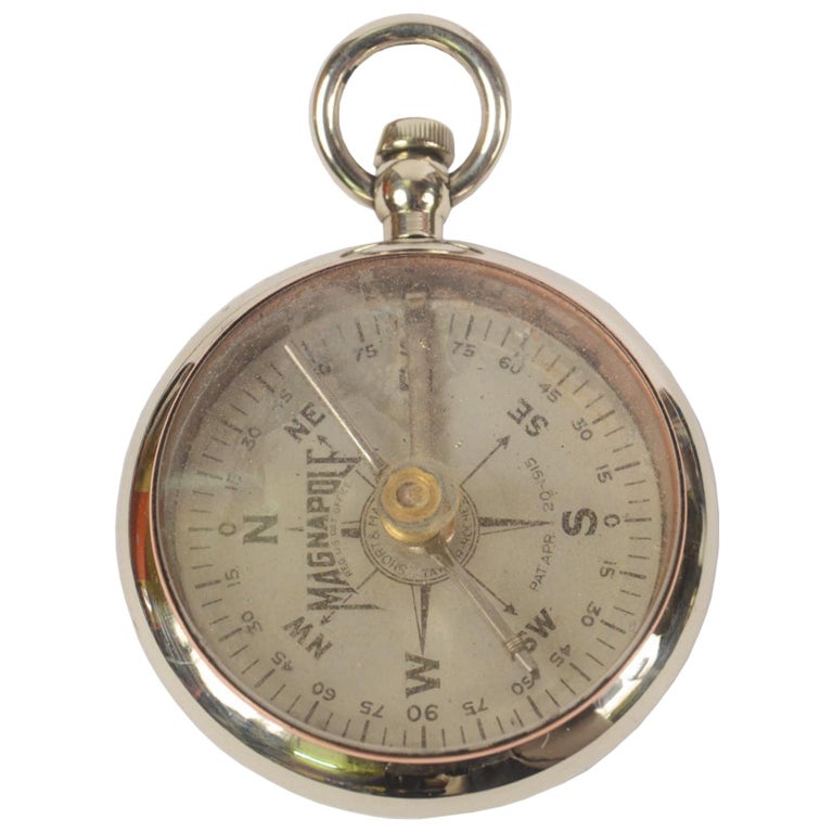 Antique Brass Magnetic Compass Magnapole made for American army ...
