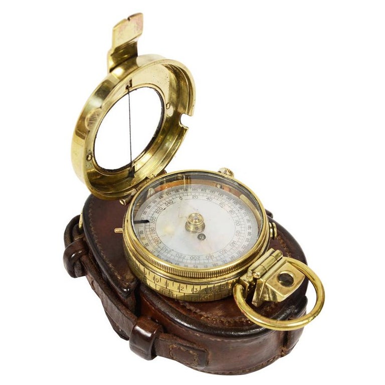 Antique Navigation Brass Compass made in 1918 and Supplied to British ...