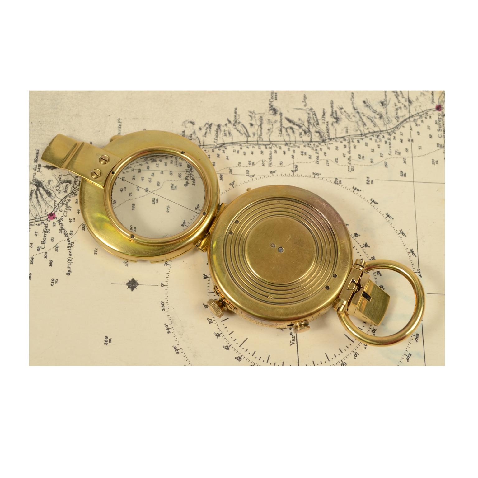 Brass Compass with Leather Case Made in 1916 Supplied to English ...