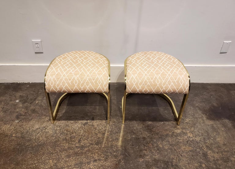 Brass Console Cafe Table with Pink Chairs by DIA Design Institute of ...