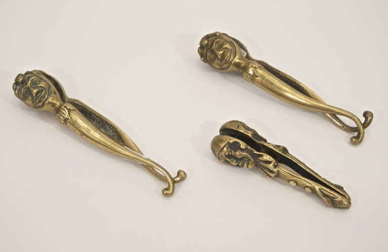 Brass Court Jester / Pierrot Nutcrackers at 1stDibs