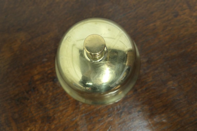 Brass Courtesy Counter Top Bell, Reception Desk Bell For Sale at 1stDibs