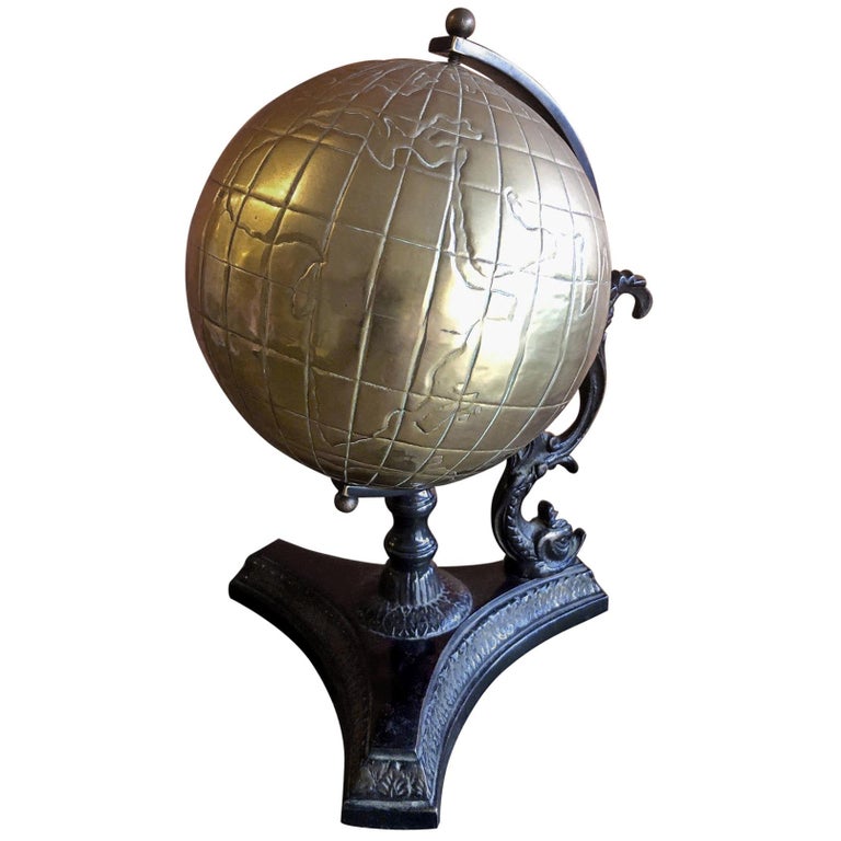 Brass Desk Globe at 1stDibs