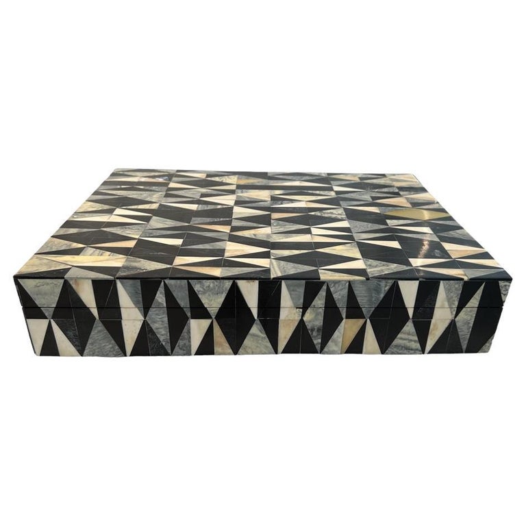 Brass Diamond Box, Large For Sale at 1stDibs