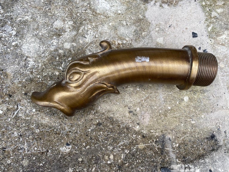 Brass Dolphin Grotesque Spout at 1stDibs | brass spouts from france