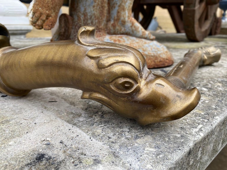 Brass Dolphin Grotesque Spout at 1stDibs | brass spouts from france