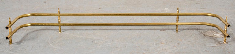 Brass Fender With Twisted Rail Motif For Sale at 1stDibs