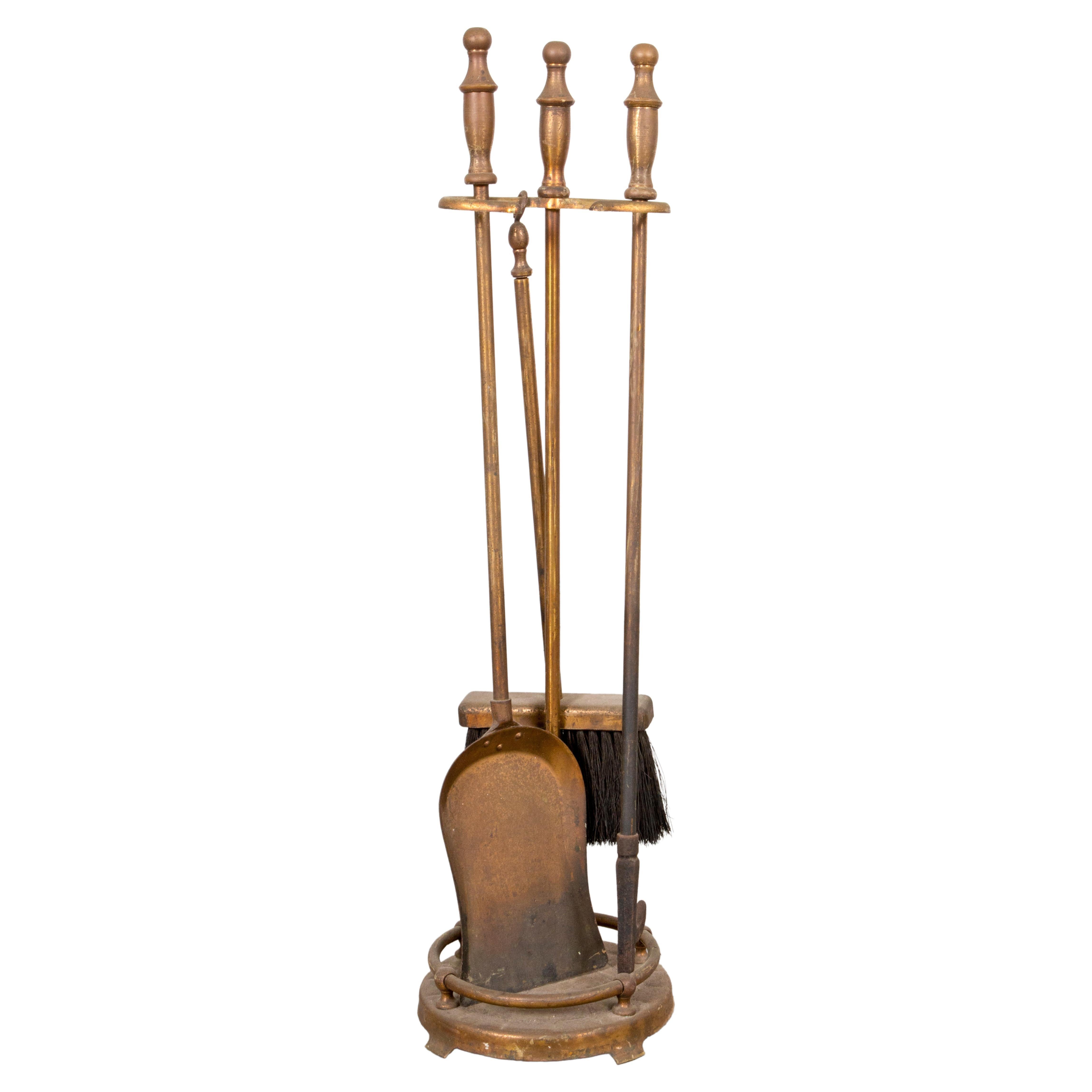 Vintage Fireplace Tool Set at 1stDibs