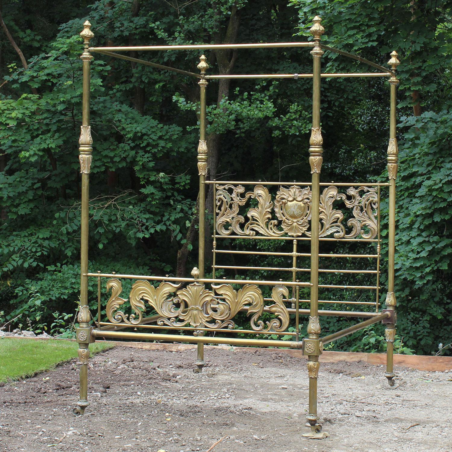 Brass Four Poster Bed c.1831-1836 by R W Winfield for Prince of Ottoman ...