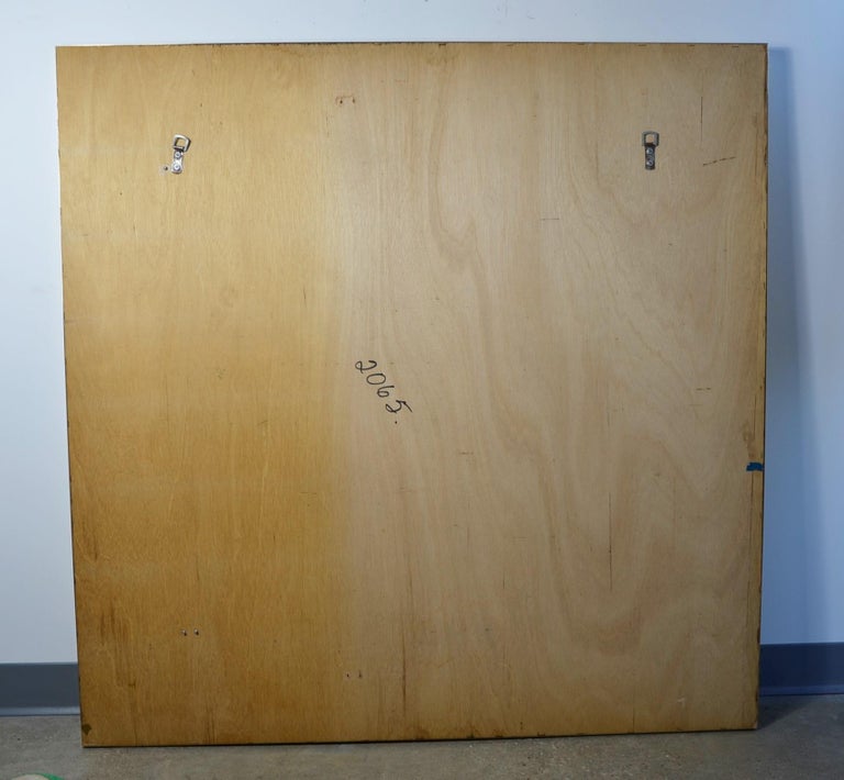 Brass Frame with a Harlequin Pattern Beveled Glass Wall Mirror at 1stDibs