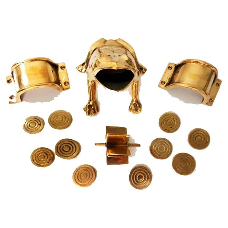 Brass Frog Game Antique,Collectibles and Curiosities Spain Early 20th ...