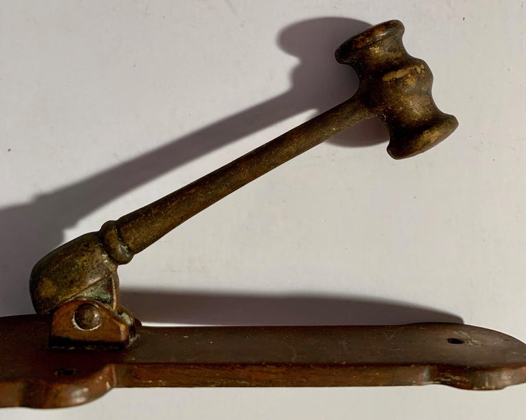 Brass 'Gavel' Door Knocker at 1stDibs | judge knocker