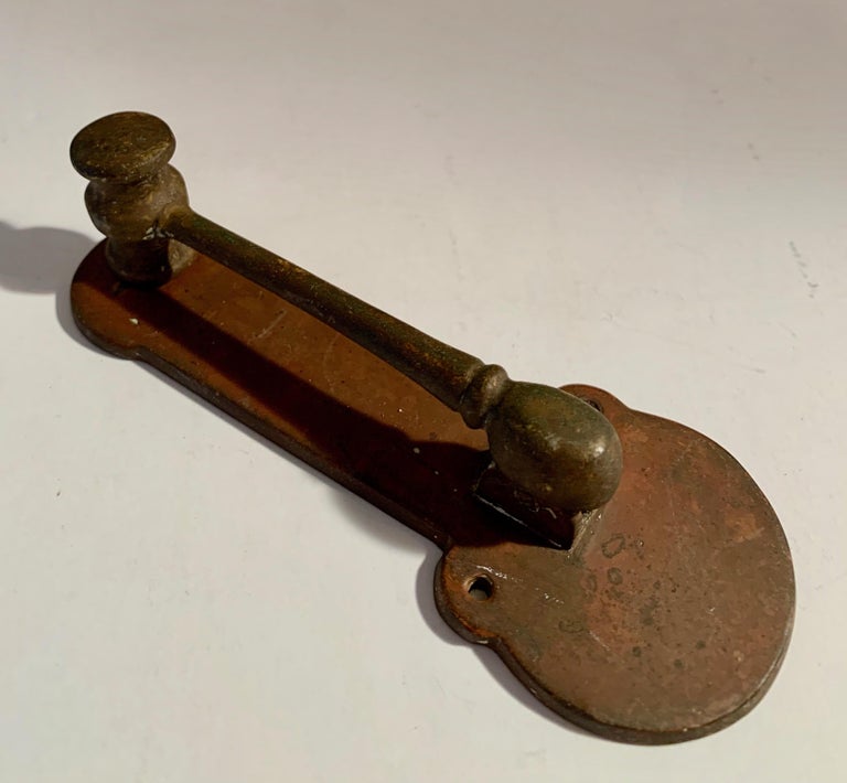 Brass 'Gavel' Door Knocker at 1stDibs | judge knocker