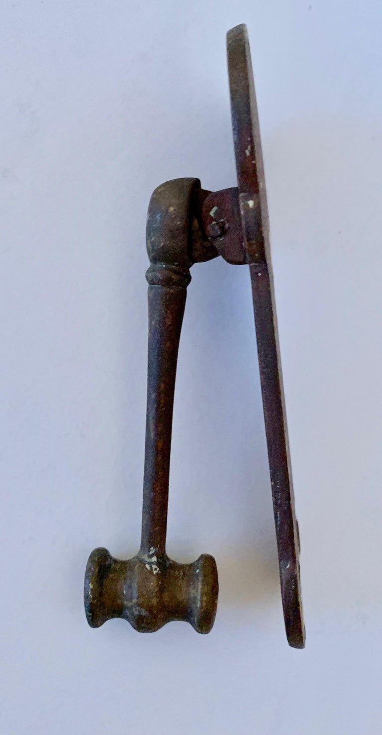 Brass 'Gavel' Door Knocker at 1stDibs | judge knocker