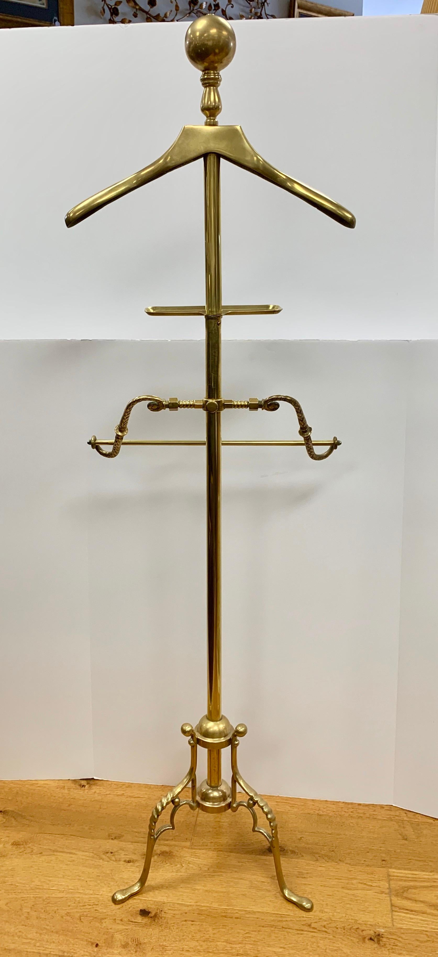 Brass Gentlemen’s Valet Caddy Coat Rack at 1stDibs | gentleman's caddy
