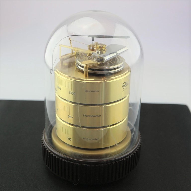 Brass German Weather Station, Thermometer, Barometer and Hygrometer at ...
