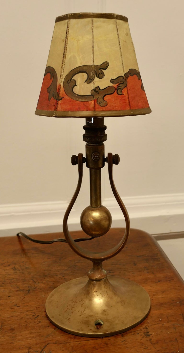 Brass Gimbal Ships Lamp, Wall Hung or Table Lamp For Sale at 1stDibs