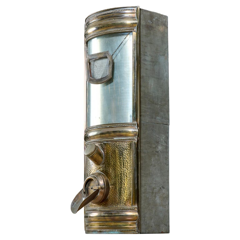 Brass and Glass Coffee Dispenser For Sale at 1stDibs