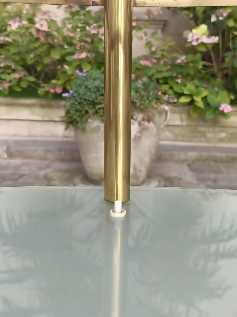 Brass and Glass Dressing Table with Mirror Lighting, Steering Wheel ...